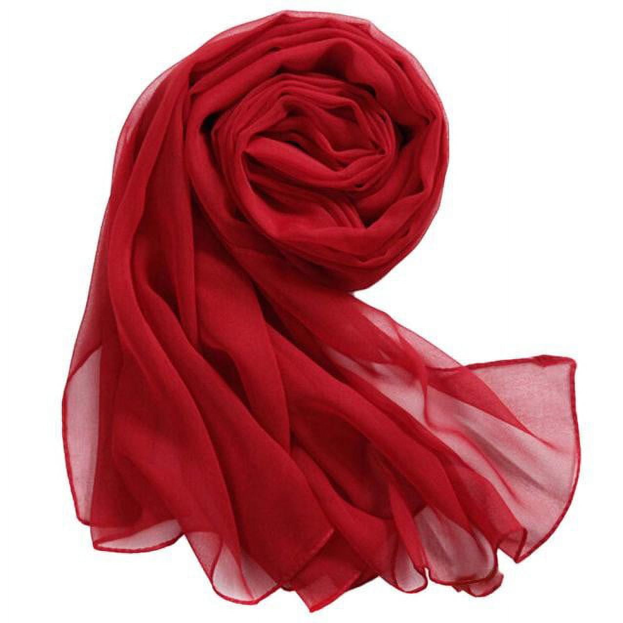 Chiffon Shawl Girls Soft Wrap Scarves Women Thin Scarf RD Beach Long ...