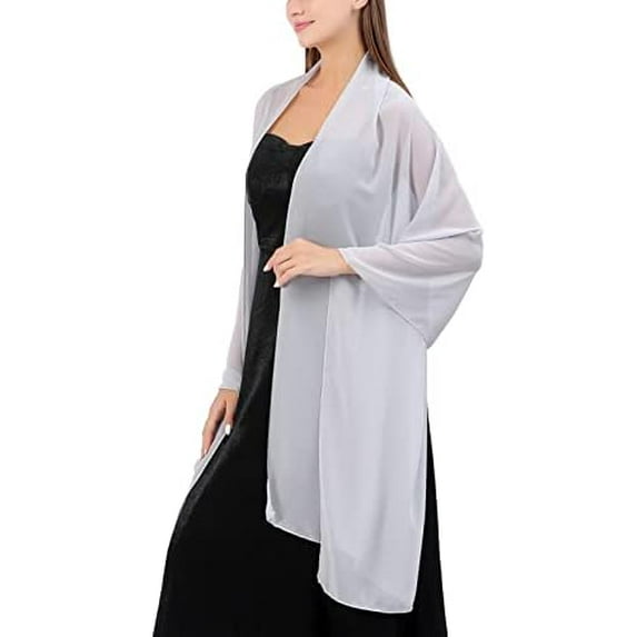 Chiffon Shawl Wraps for Women Evening Dresses, Elegant Soft Sheer ...