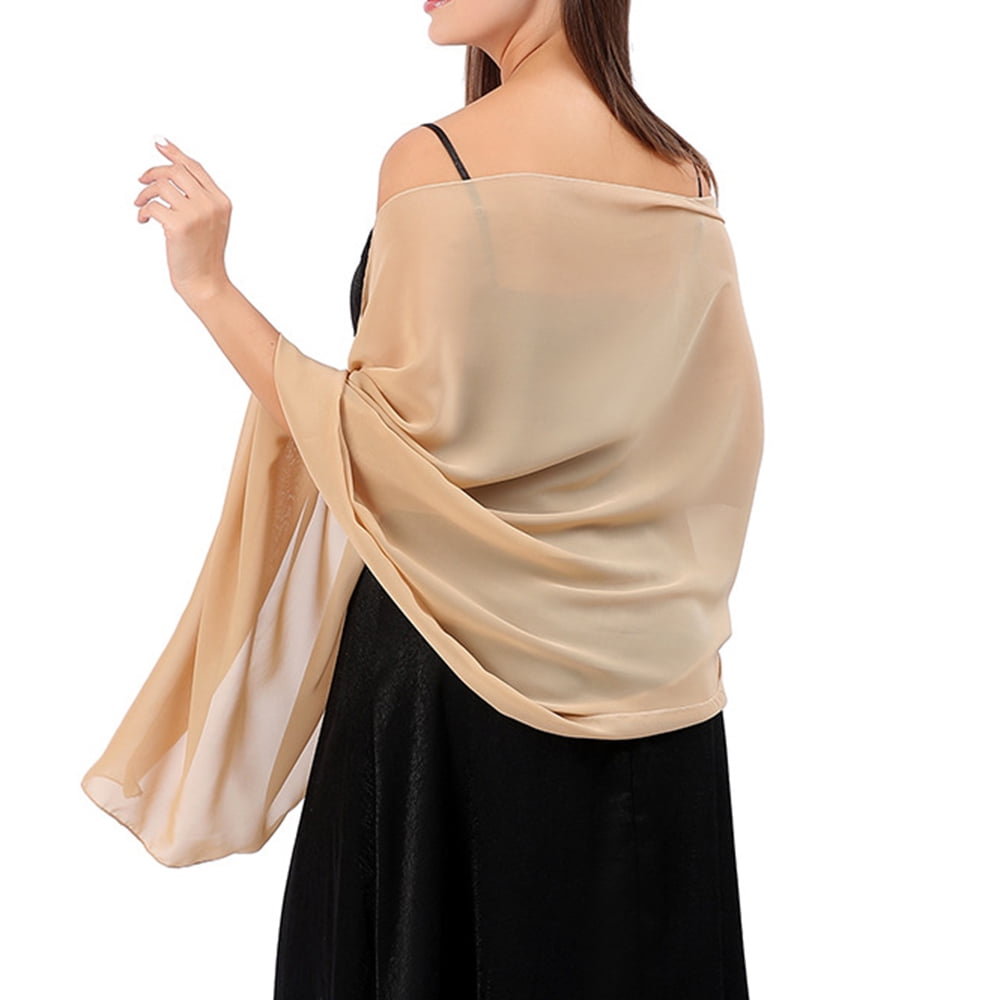 Chiffon Shawls Scarves Wraps for Bridal Wedding Party Evening Dress and ...