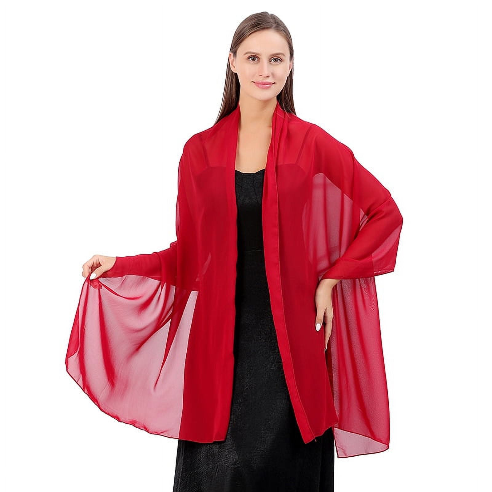 Chiffon Shawls Scarves Wraps for Bridal Wedding Party Evening Dress and ...