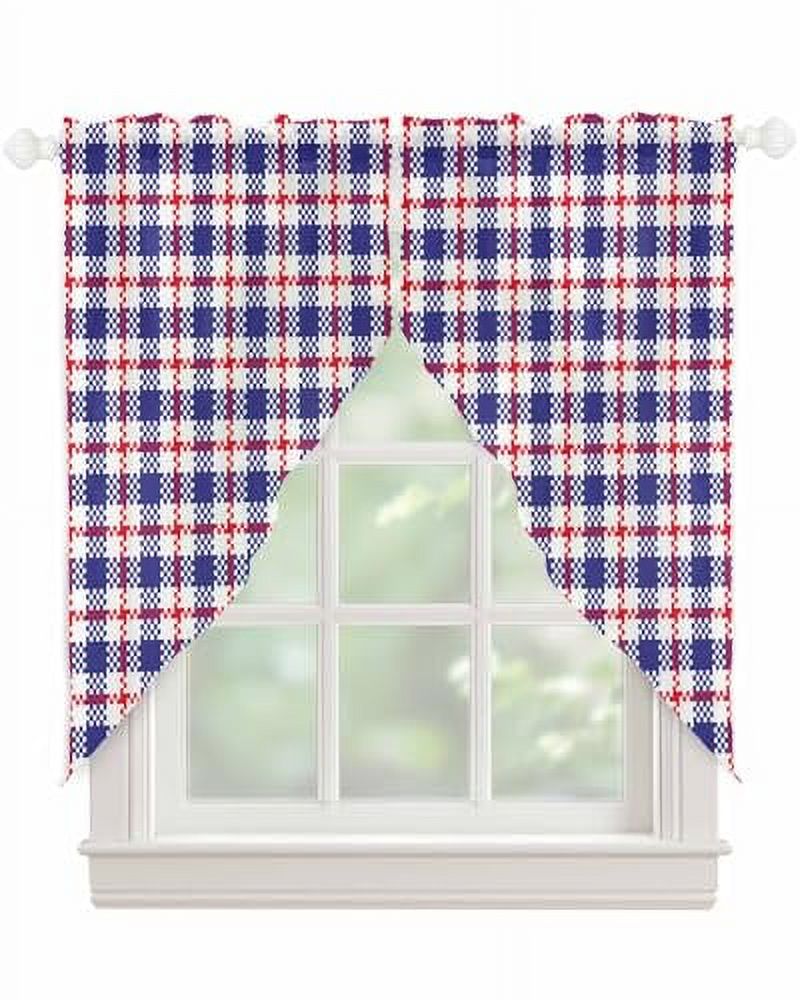 Chiffon Swag Valance Curtain Swag Valance Kitchen Curtains USA Flag ...