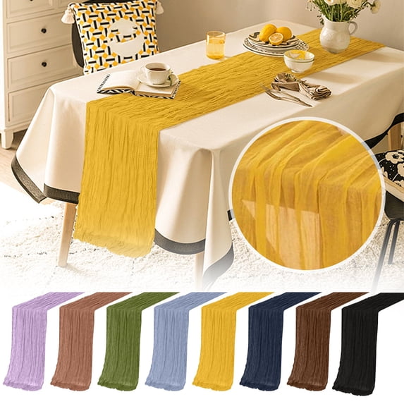 Chiffon Table Runner, Dining Room Table Decor, Party Decorations ...