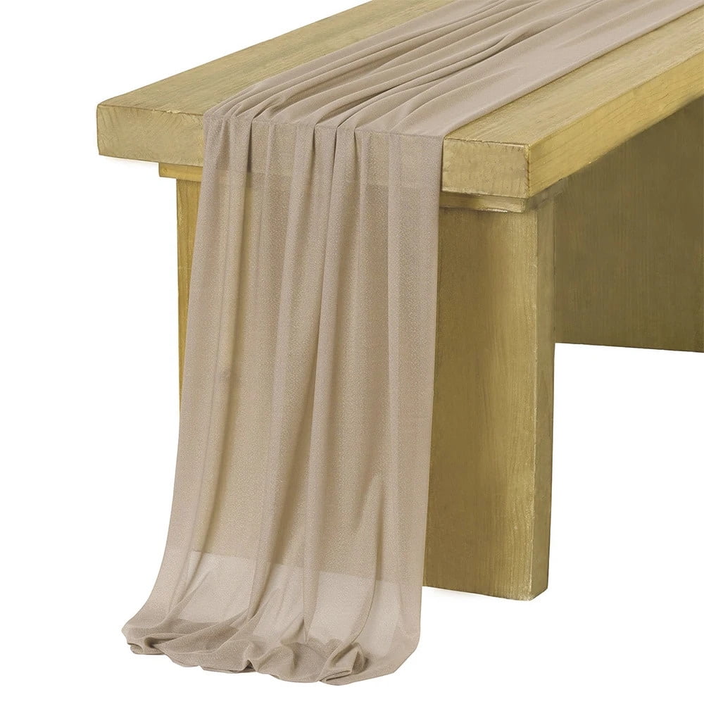 Chiffon Table Runner Sheer Fabric Silk for Boho Sheer Fabric Wedding ...