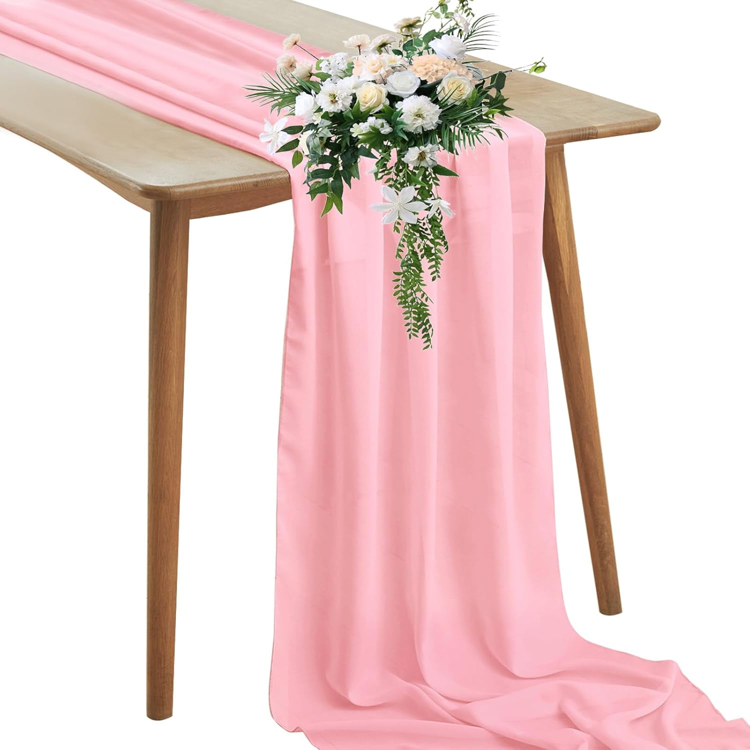 Chiffon Table Runners 10FT Sheer Chiffon Runner 29x120 Inches Romantic ...
