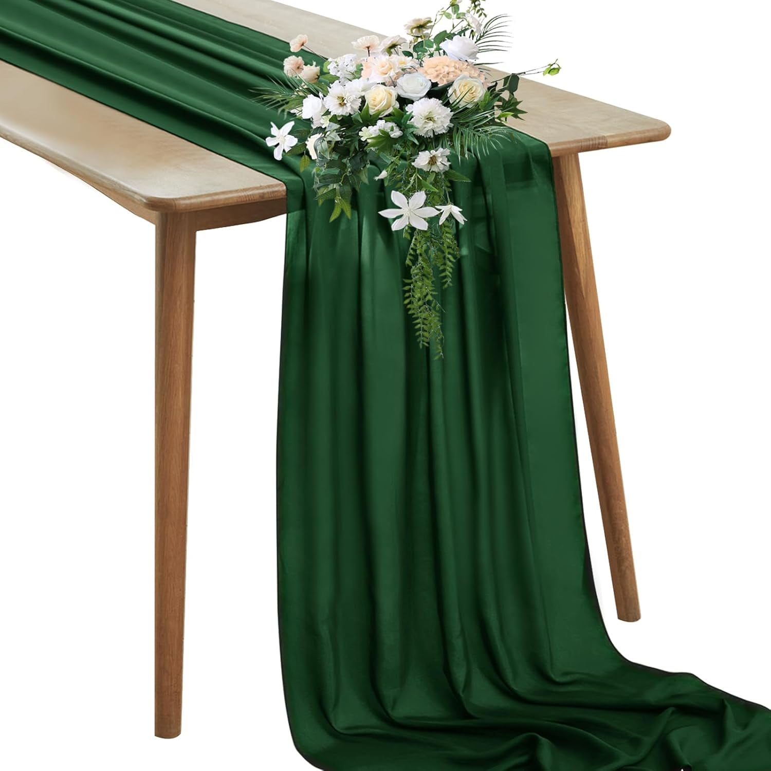 Chiffon Table Runners 10FT Sheer Chiffon Runner 29x120 Inches Romantic ...