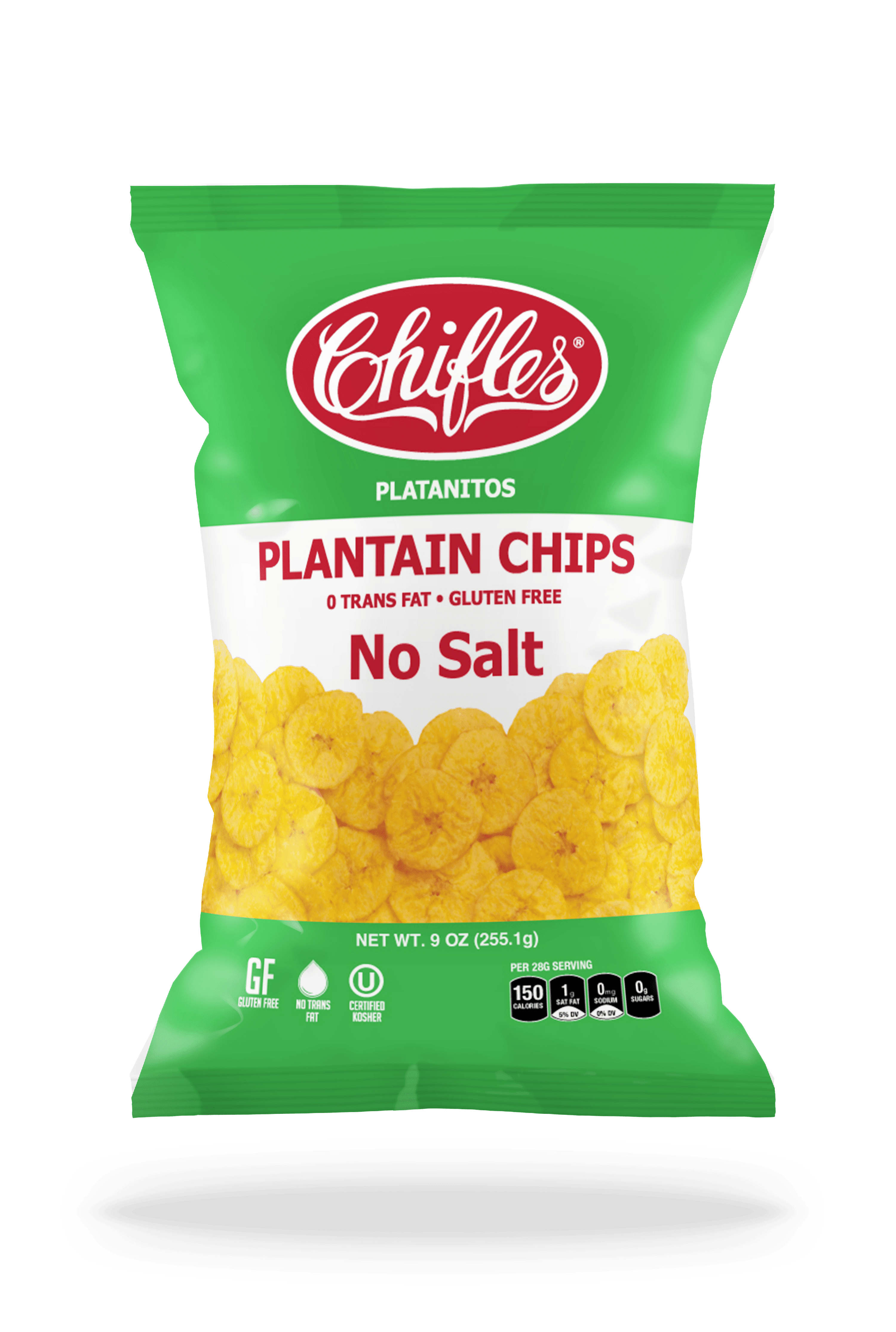 Chifles Gluten-Free No Salt Plantain Chips, 9 Oz. - Walmart.com