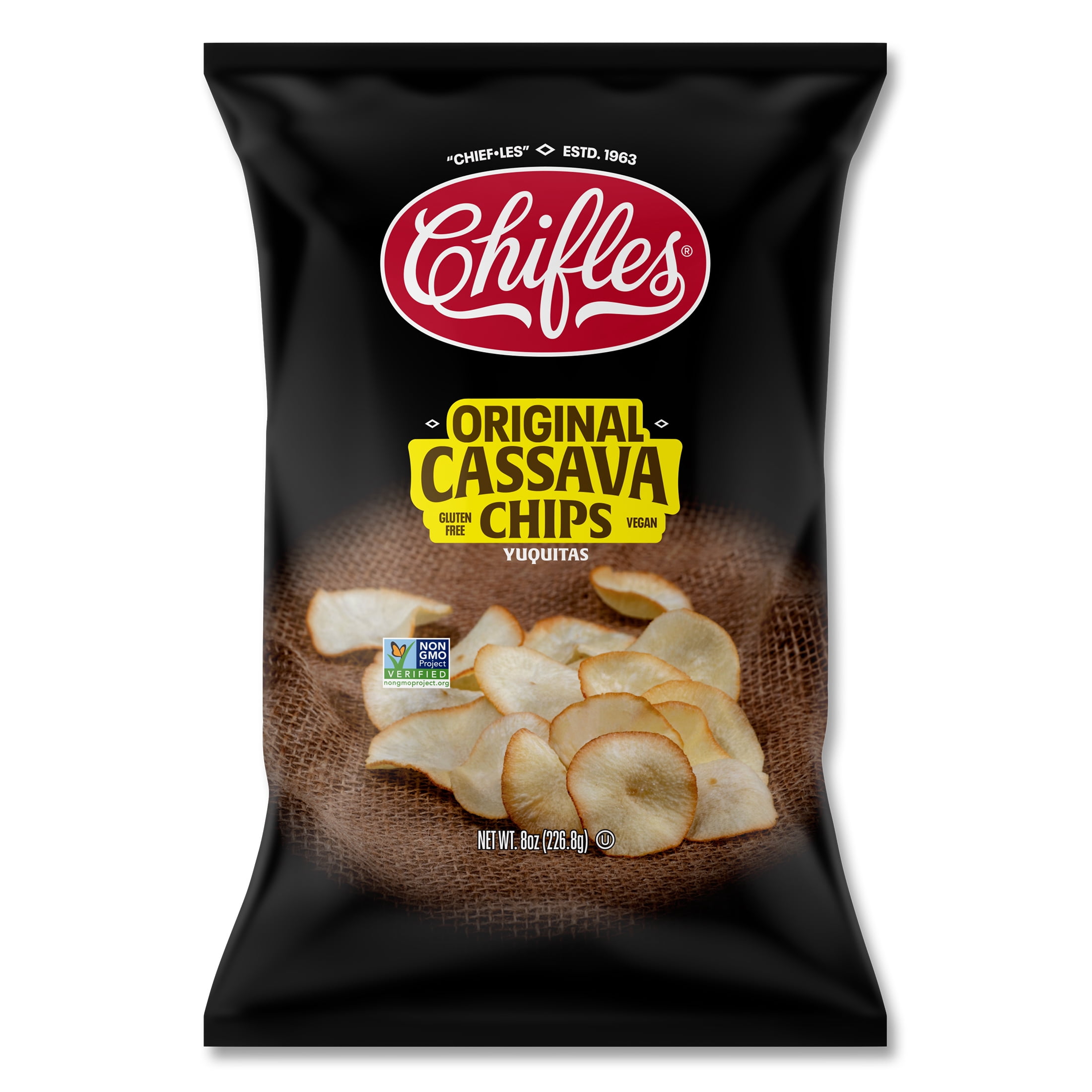 Chifles Gluten-Free Salted Yuca Cassava Snack Chips, 8 Oz - Walmart.com