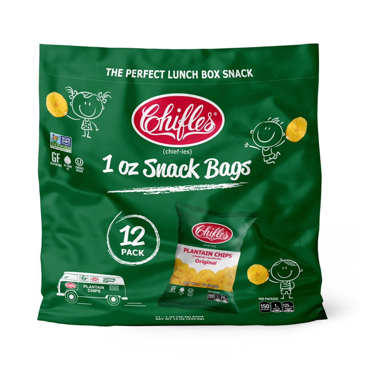 Chifles Plantain Chips - Original Snack Pack Everyday Healthy Snack ...