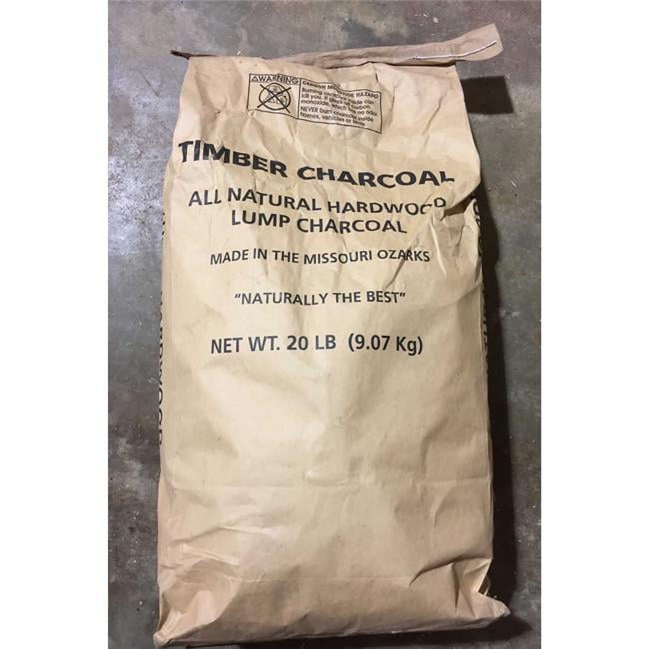 Get Smoked LLC, 20 lb Hardwood Lump Charcoal, Missouri Oak and Hickory ...