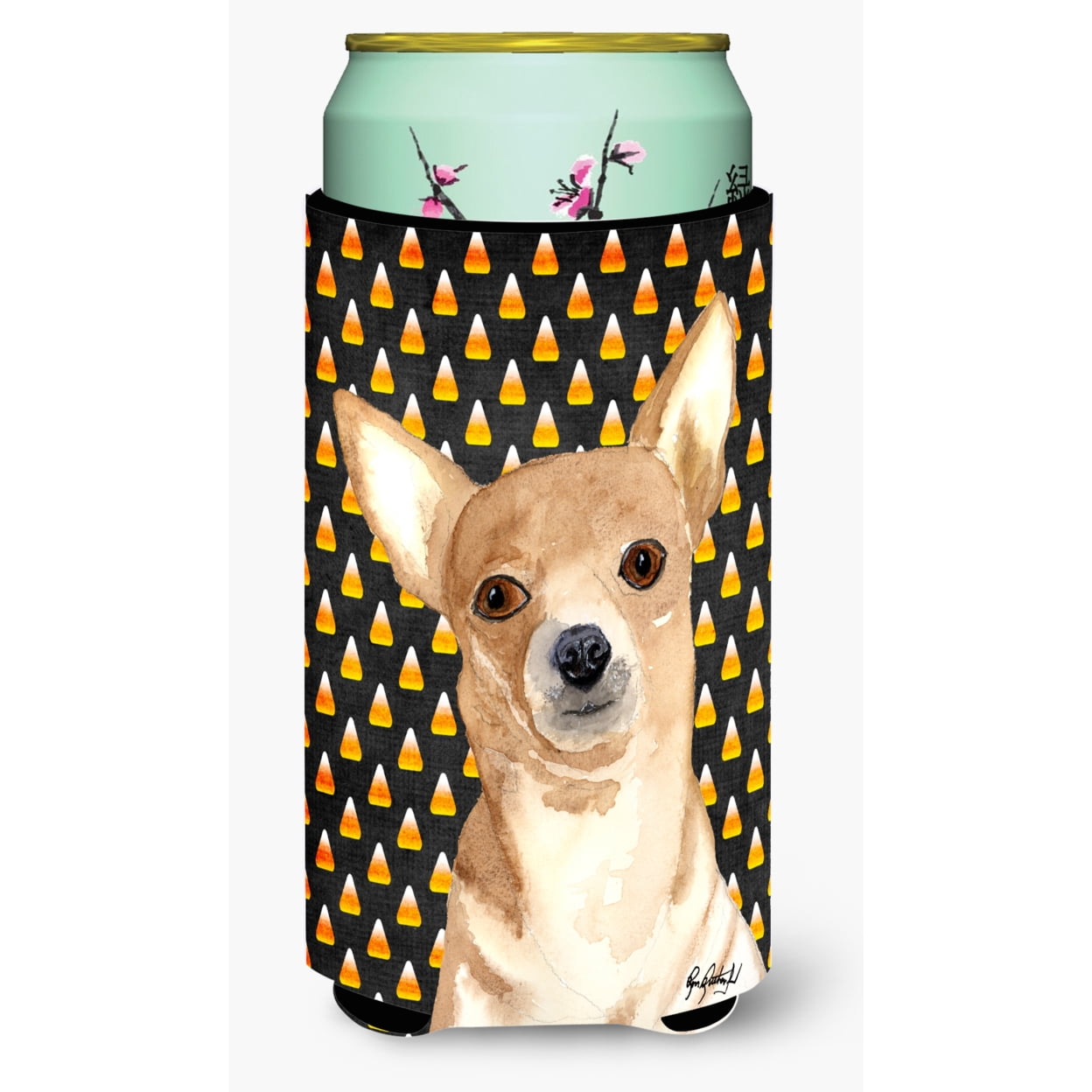 Chihuahua Candy Corn Halloween Tall Boy Hugger - Walmart.com