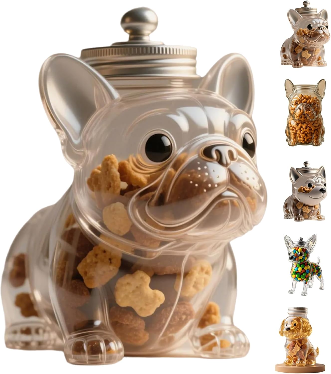 Chihuahua Candy Jar, French Bulldog Candy Jar, Snack, Coffee Pods, Pet ...
