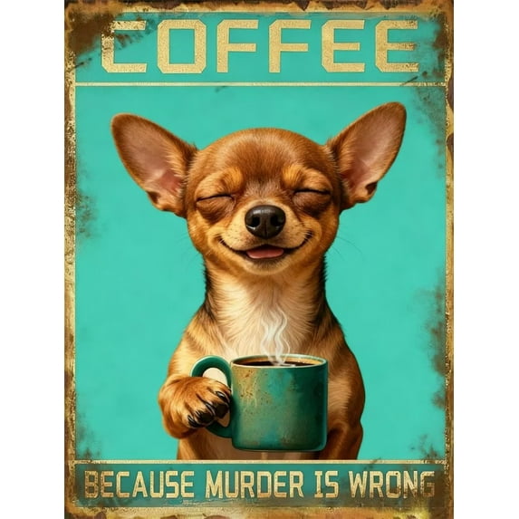 Chihuahua Coffee Diamond Art Kits for Adults Beginners Because Murder ...