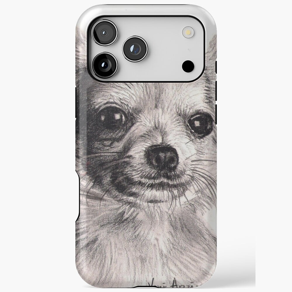 Chihuahua Cute Small Toy Dog Breed Portrait Tough iPhone Case 17 16 15 ...