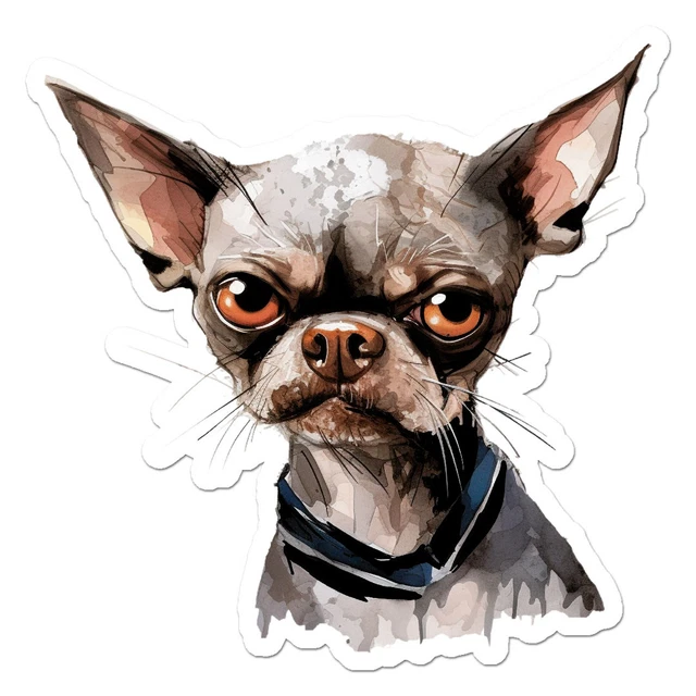 Chihuahua Dog Sticker Phone Decal Water Bottle Stickers Car Decals ...