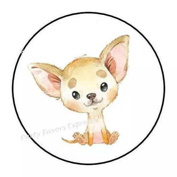 Chihuahua Dog Stickers Party Favors Phone Decal Water Bottle Stickers ...