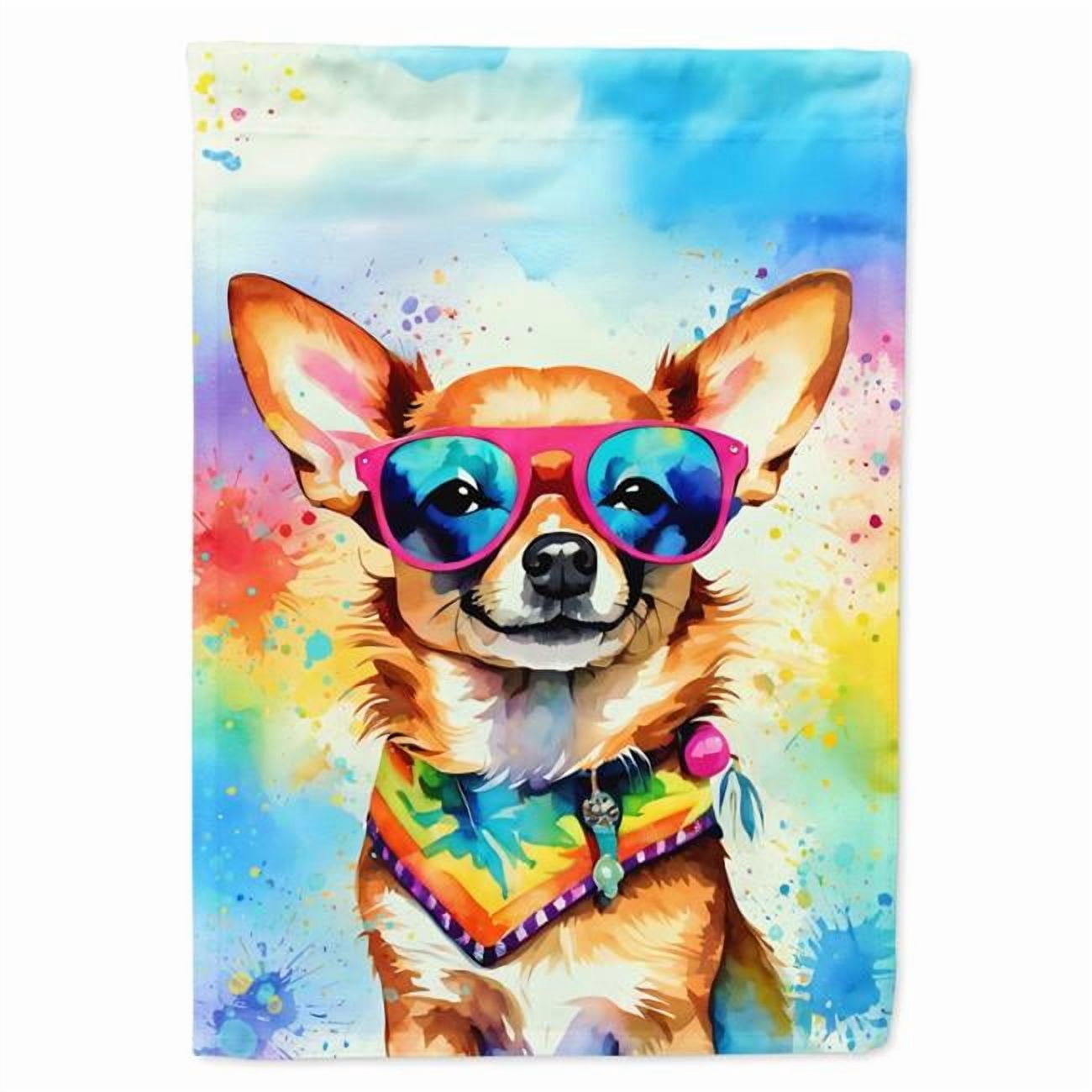 Chihuahua Hippie Dawg House Flag 28 in x 40 in - Walmart.com