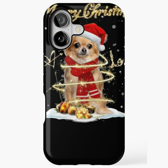 Chihuahua Love Festive Holiday Dog Art Design for iPhone 17 to 11 Pro ...