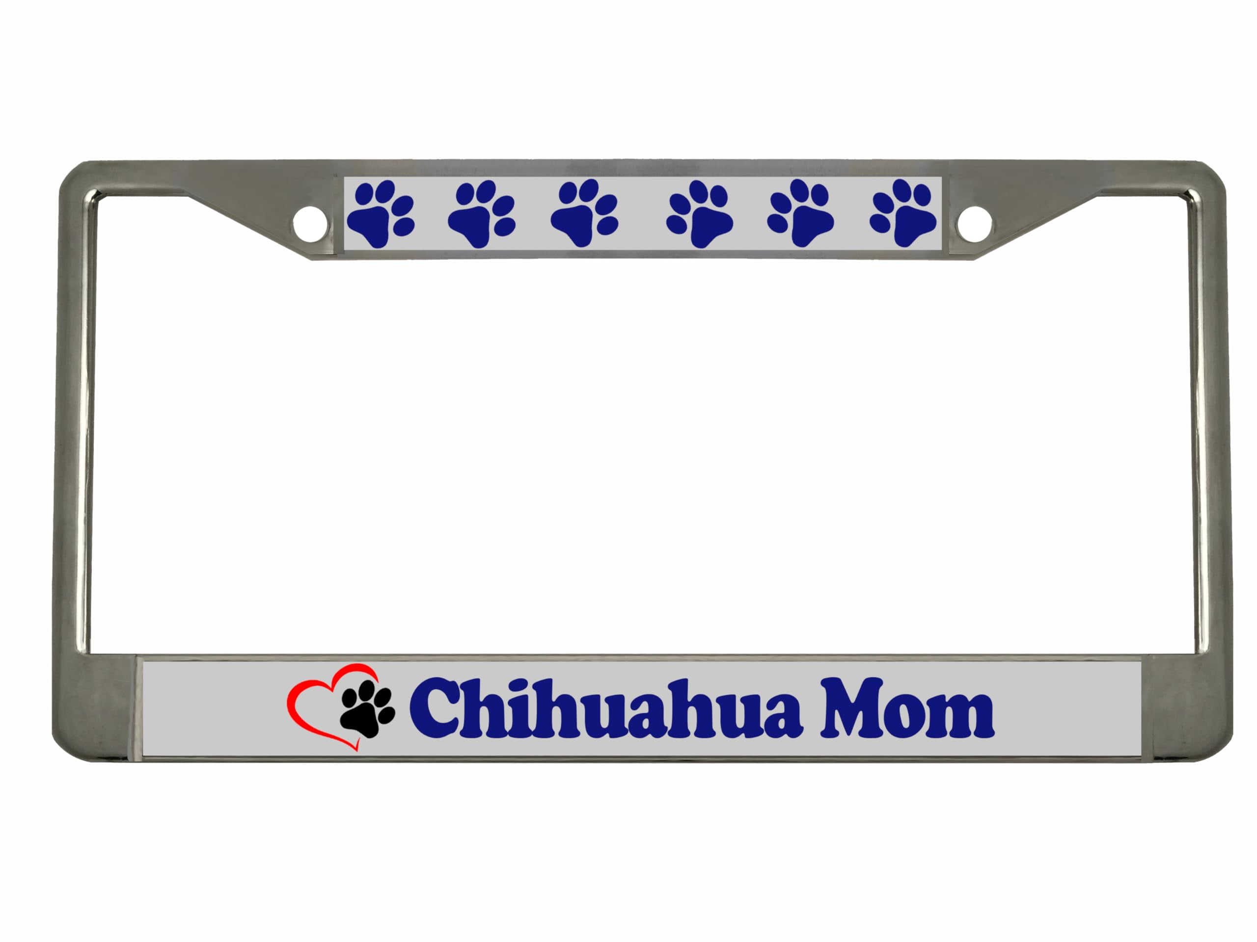 Chihuahua Mom Dog Lovers Style Metal License Plate Frame Personalized ...
