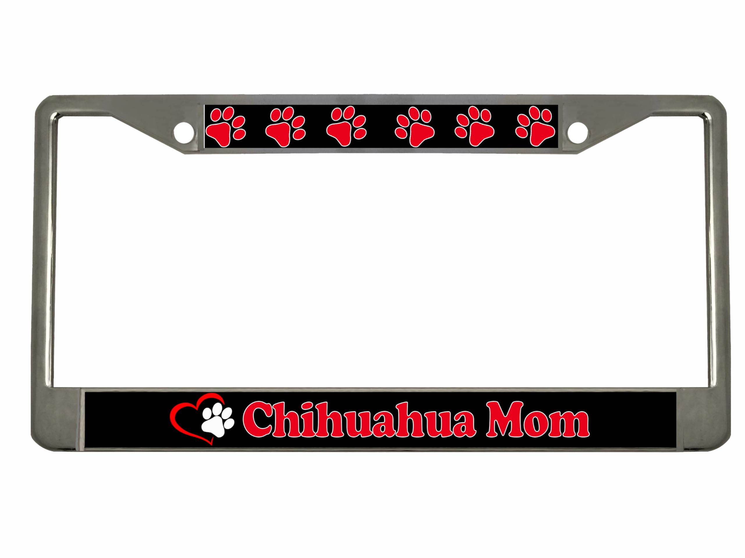 Chihuahua Mom Dog Lovers Style Metal License Plate Frame Personalized ...