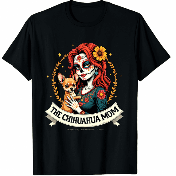 Chihuahua Mom Tarot Card Skeleton Mama Dog Lover Witchy Vibe Graphic ...