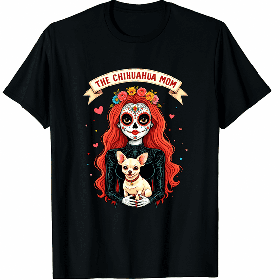 Chihuahua Mom Tarot Card Skeleton Mama Dog Lover Witchy Vibe Graphic ...