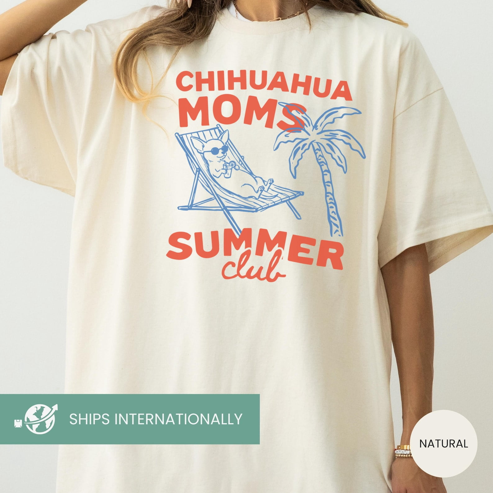 Chihuahua Moms Summer Club Tee, Dog Shirt, Social Club Shirt, Silly ...