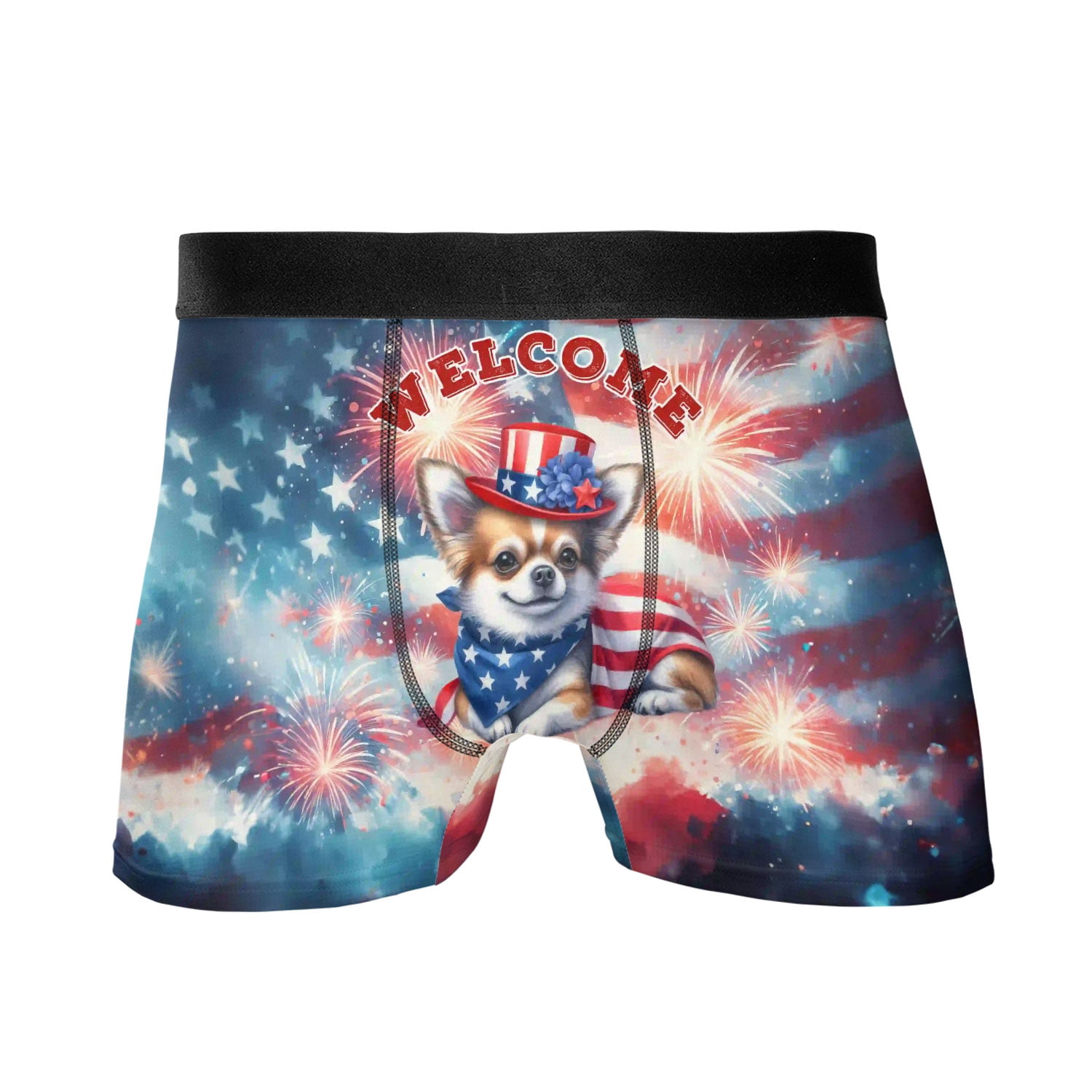 Chihuahua Patriotic Welcome for 4Th of July Independence Day All Over ...