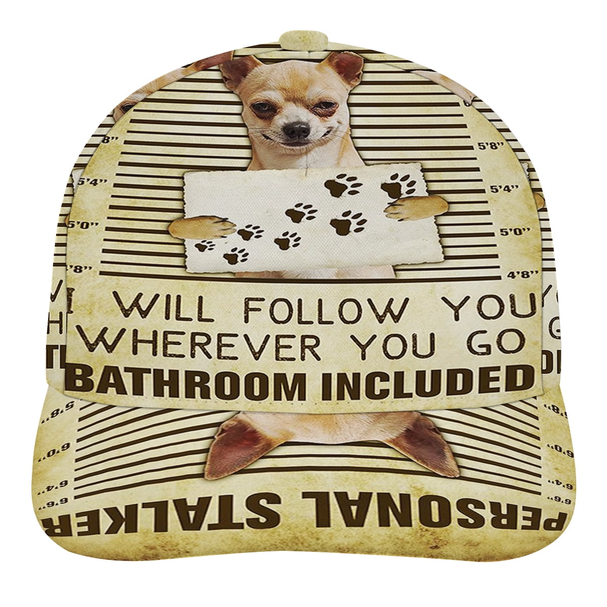 Chihuahua Personal Stalker I Will Follow You Wherevr you go baseball ...