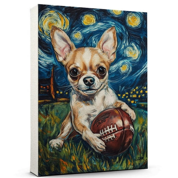 Chihuahua Vintage Dog – Artistic Sports, Chihuahua Dog with American ...