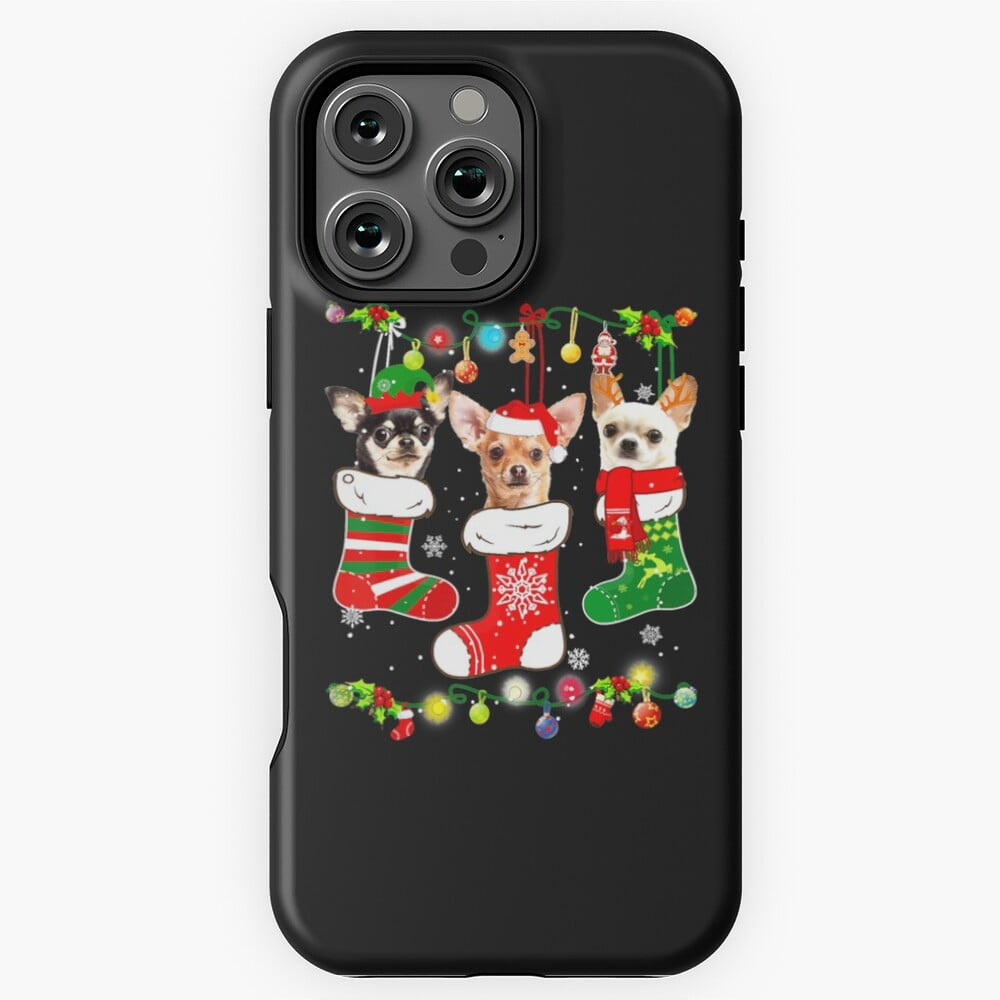 Chihuahua Xmas Lights Cute Dog Protective and Compatible iPhone 11-17 Pro Max Case - Walmart.com