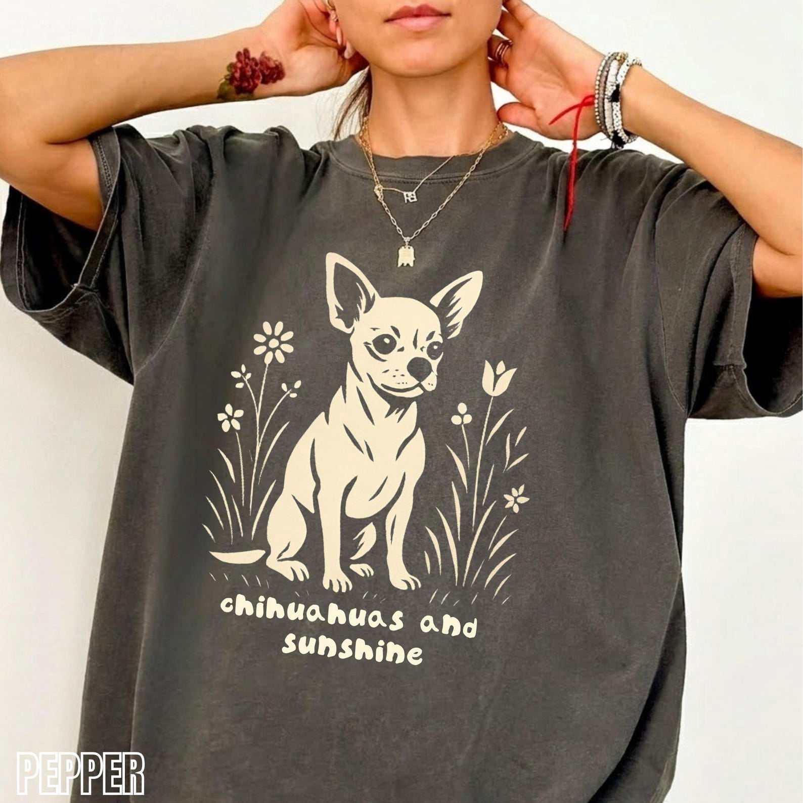 Chihuahuas and Sunshine T-Shirt, Gift for Chihuahua Mom, Small Dog ...