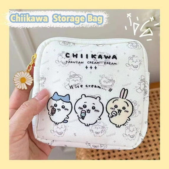 Chiikawa Anime Figures Sanitary Napkin Storage Bag Hachiware Usagi ...