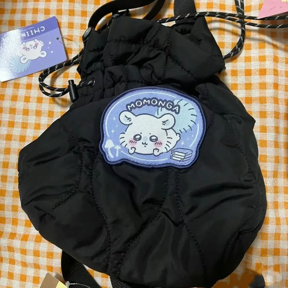 Chiikawa Anime Kawaii 2024 Winter Embroidered Drawstring Bucket Bag ...