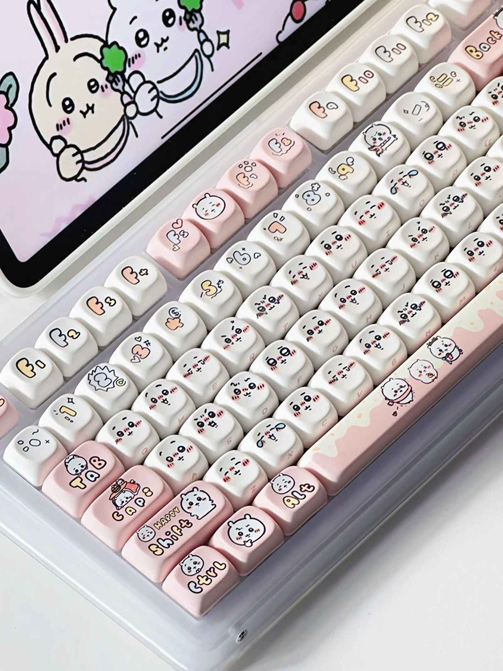 Chiikawa Anime Keycap Set for Mechanical Keyboards Ergonomic Keycap ...
