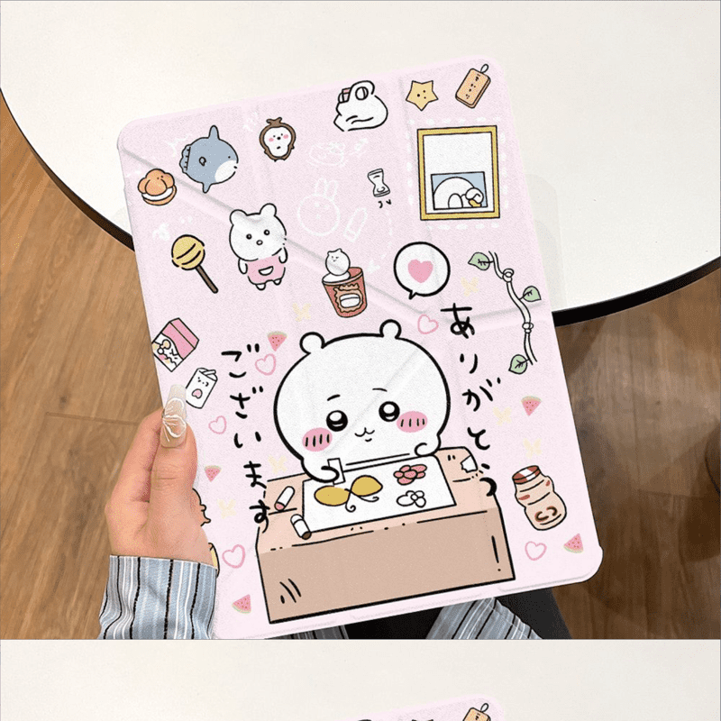Chiikawa Anime New Protective Case with Pen Tray Suitable for iPad ...