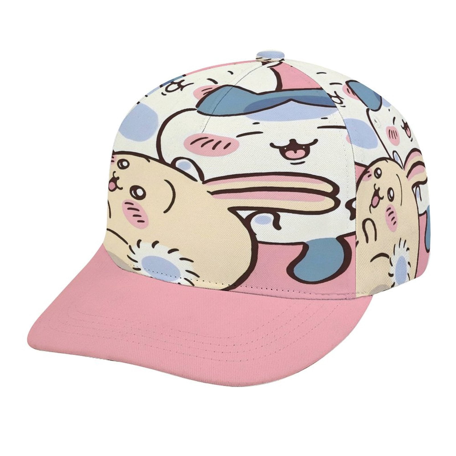 Chiikawa Anime adult full print curved rubber baseball cap one size ...