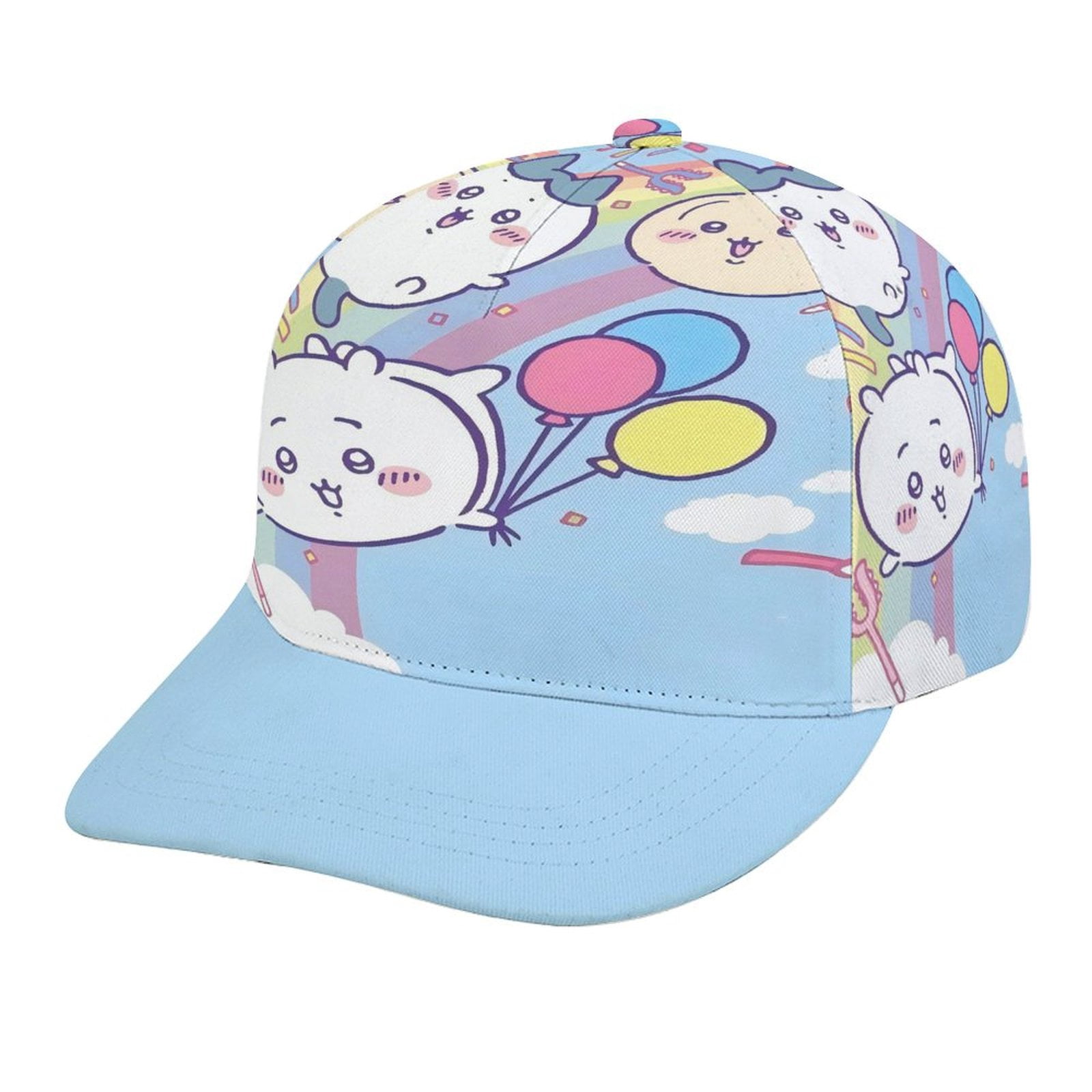 Chiikawa Anime adult full print curved rubber baseball cap one size ...