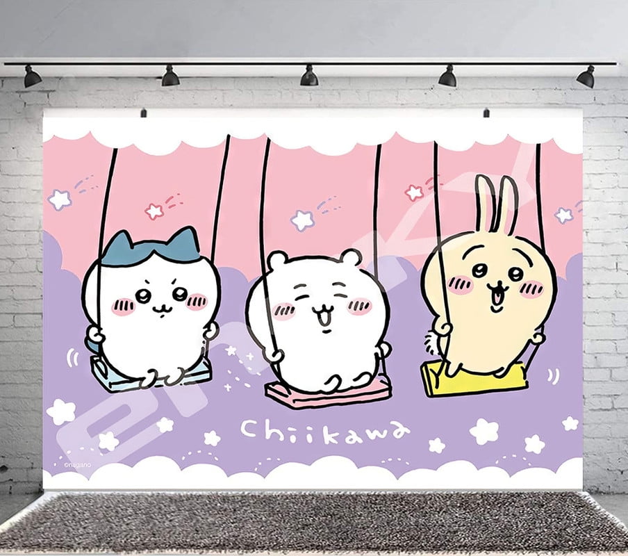 Chiikawa Backdrop Banner Party Supplies Poster Movie Theme Background ...