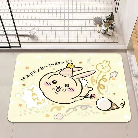 Chiikawa Bath Mat Bathroom Non-slip Foot Mats Doormat Home Deco Gifts ...