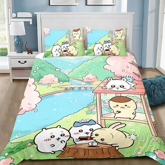 Chiikawa Bedding Set Bedroom Decoration - Includes Duvet Cover (1) and ...