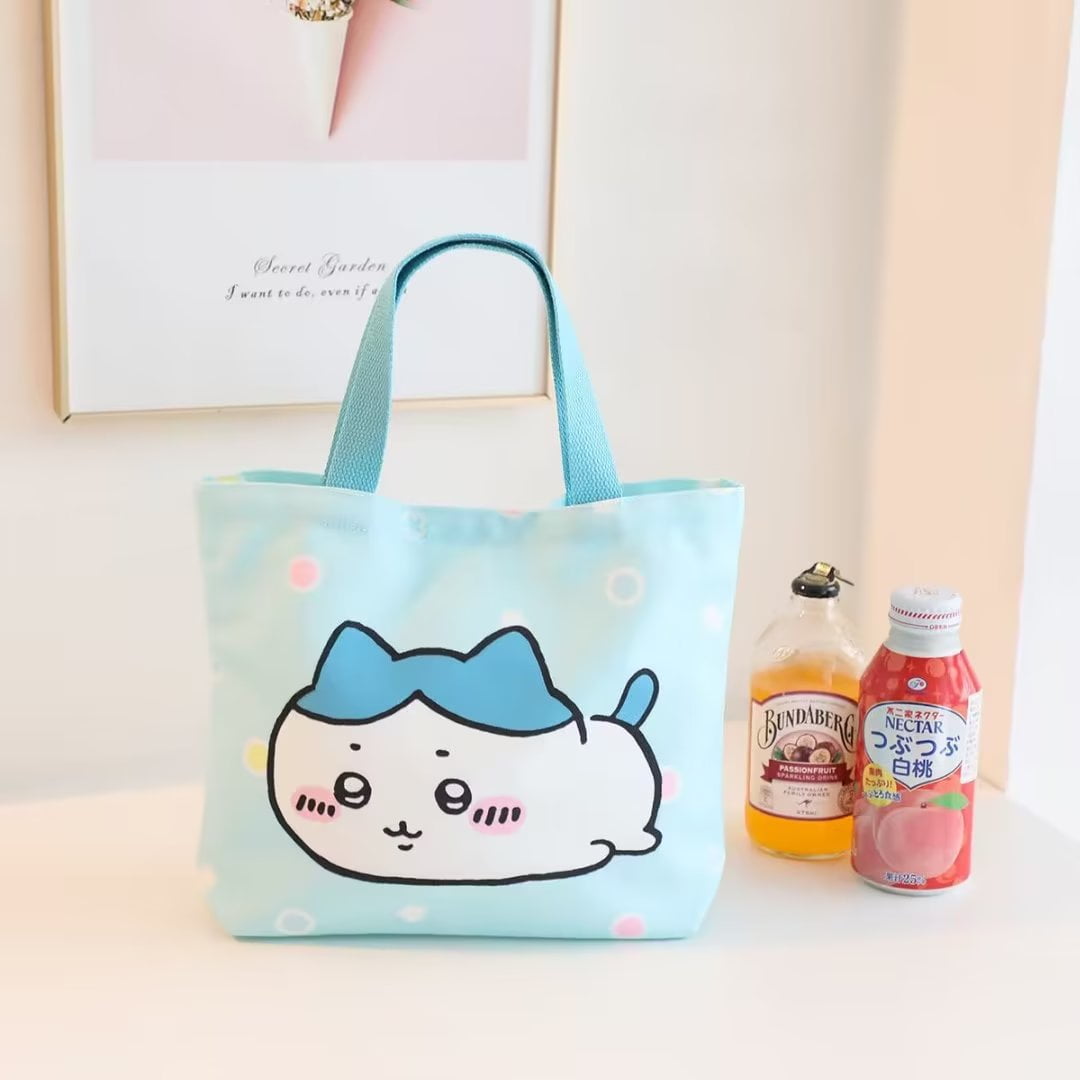 Chiikawa Bento Bag Hachiware Cartoon Cute Character Canvas Handheld ...