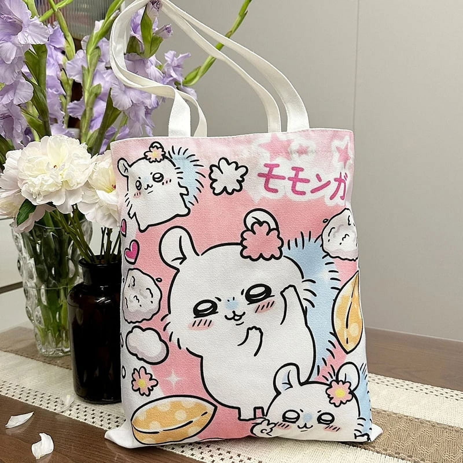 Chiikawa Canvas Bag Kawaii Anime Cute Hachiware Usagi Student Outdoor ...