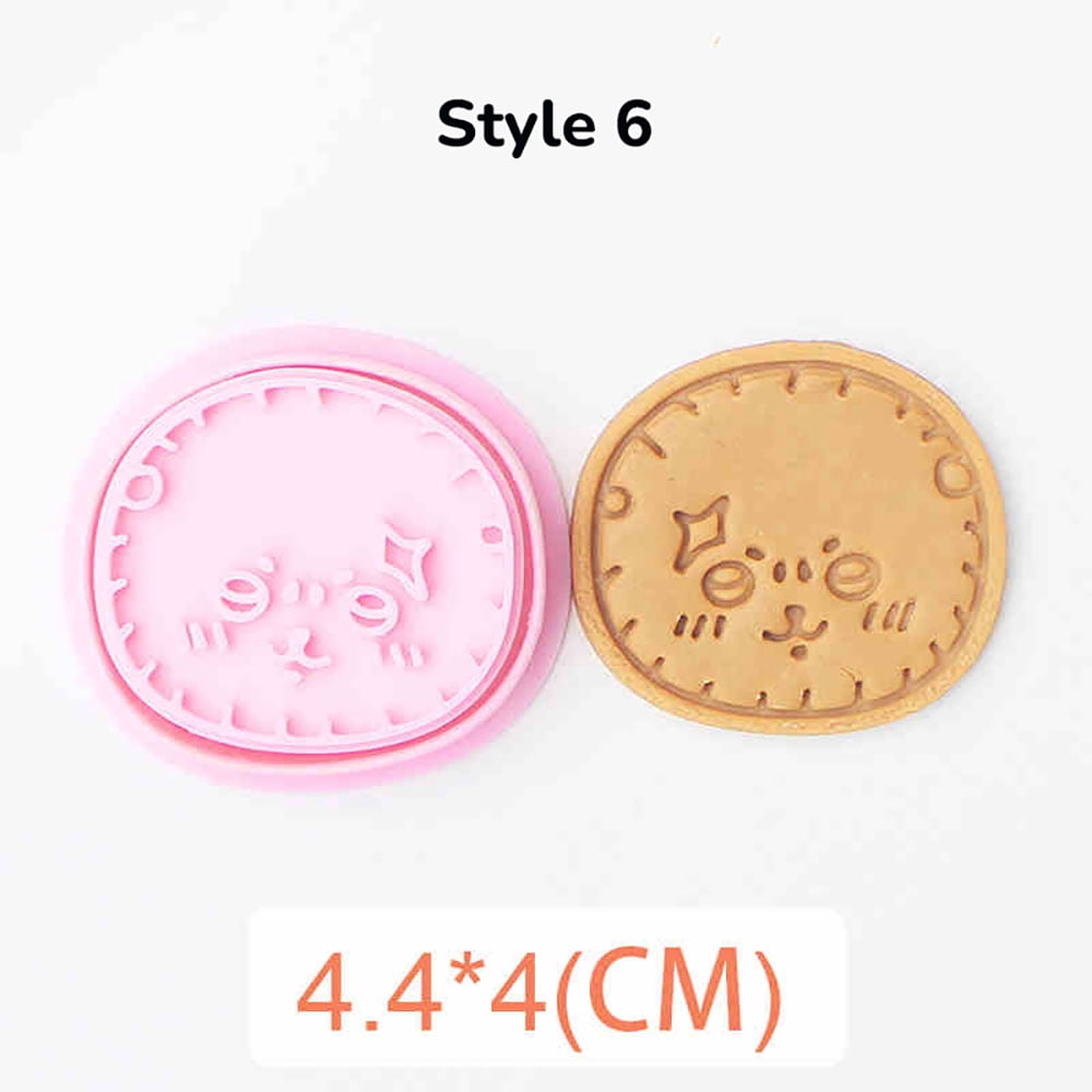 Chiikawa Cartoon Cookie Mold Cutters Pressable Biscuit DIY Kitchen ...