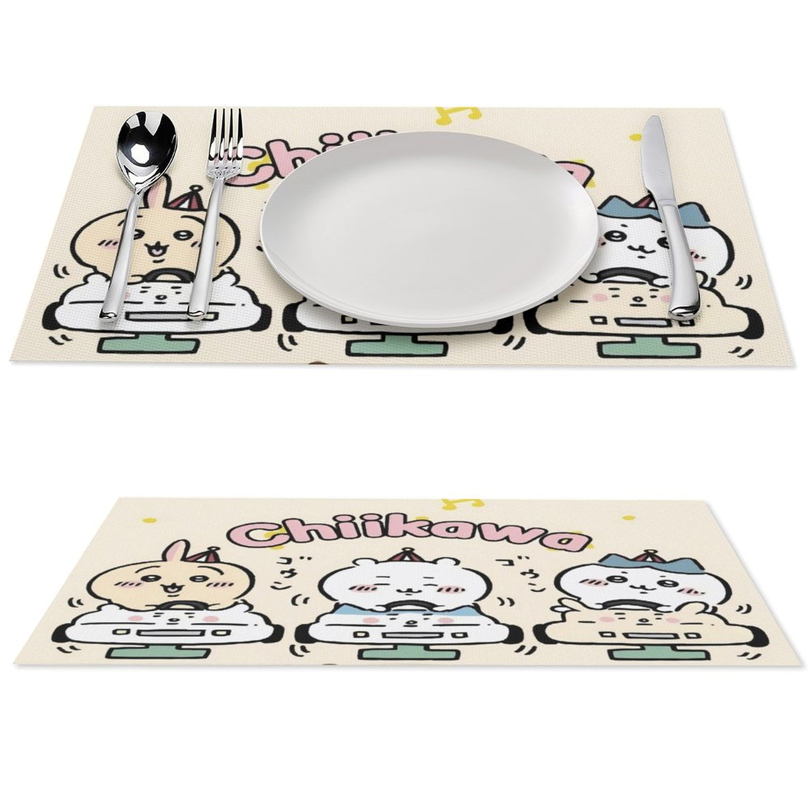 Chiikawa Cartoon placemats are suitable for indoor dining table mats 6 ...