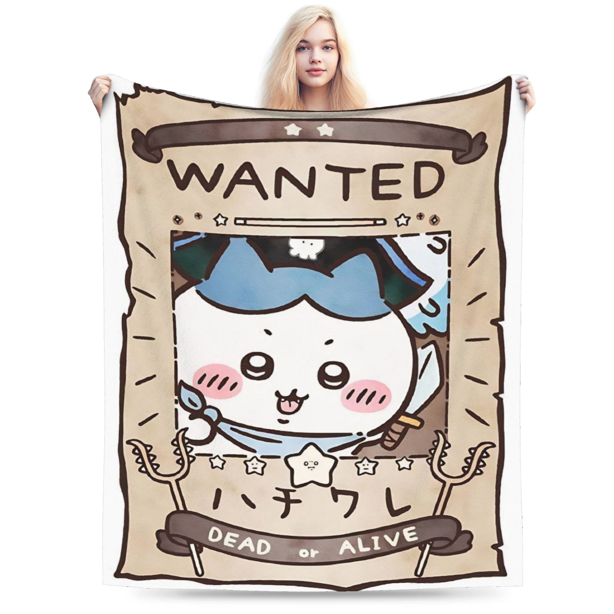 Chiikawa Catoon Plush Blanket Kawaii Novelty Throw Blanket for Sofa ...