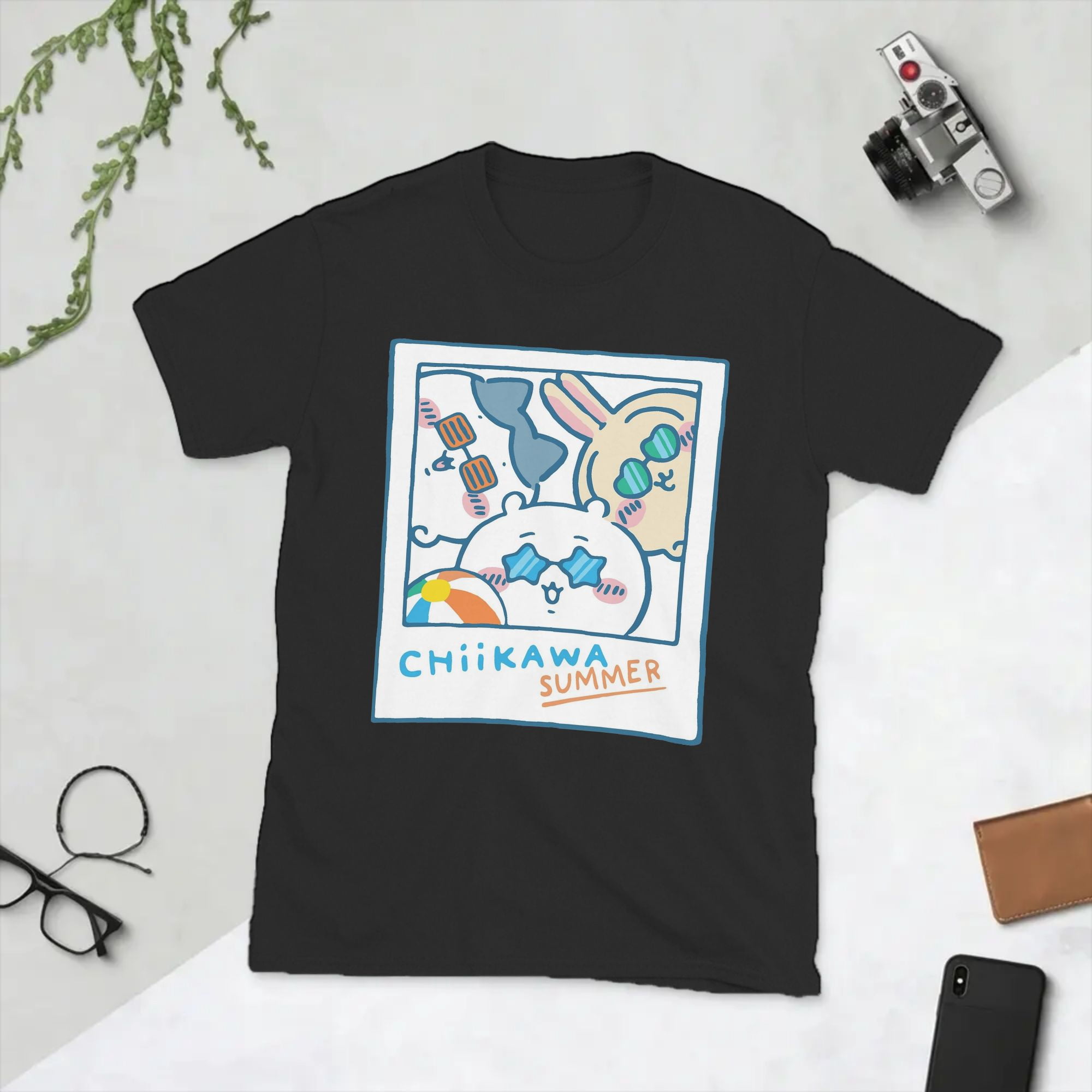 Chiikawa Clothing Short Sleeve O Neck Tee Shirt Printed T-Shirts ...