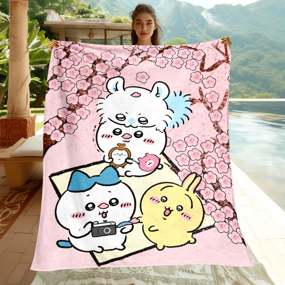 Chiikawa Cute Cartoon HD Art Print Blanket.Bedroom Living Room Sofa Bed ...