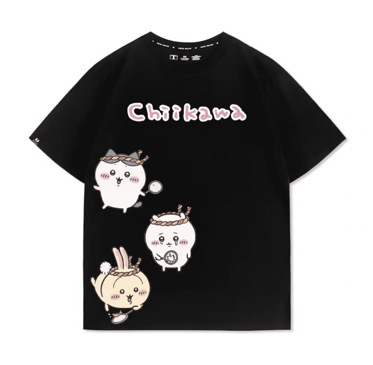 Chiikawa Cute Cartoon Print Short Sleeve Round Neck Women Men Loose ...