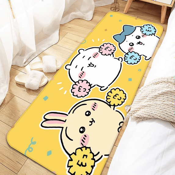 Chiikawa Door Mat Entrance Non-slip Doormat Washable Kitchen Carpet ...