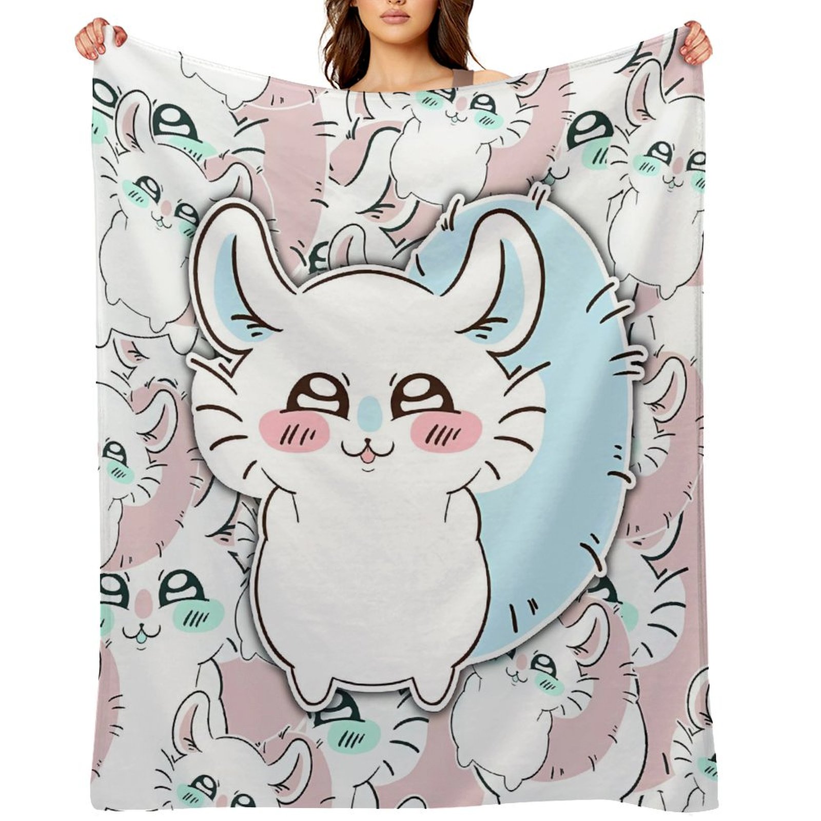 Chiikawa Flannel Blanket Small Blanket Soft And Comfortable Throw ...